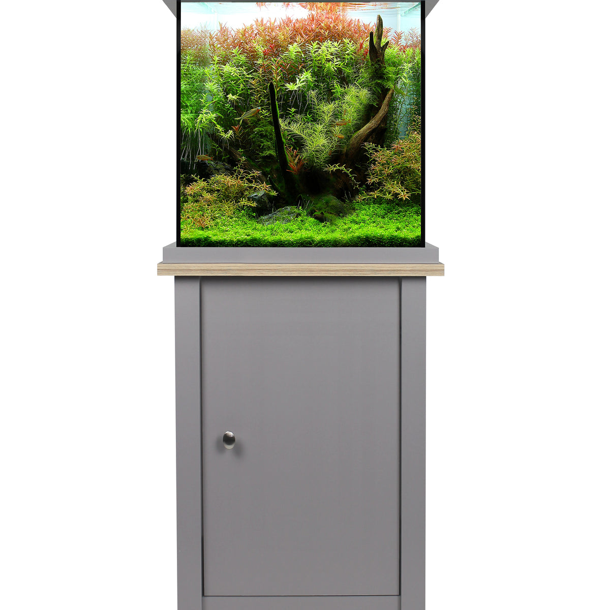 Aqua One OakStyle 85 Aquarium and Cabinet (Grey) – thecoralcentre